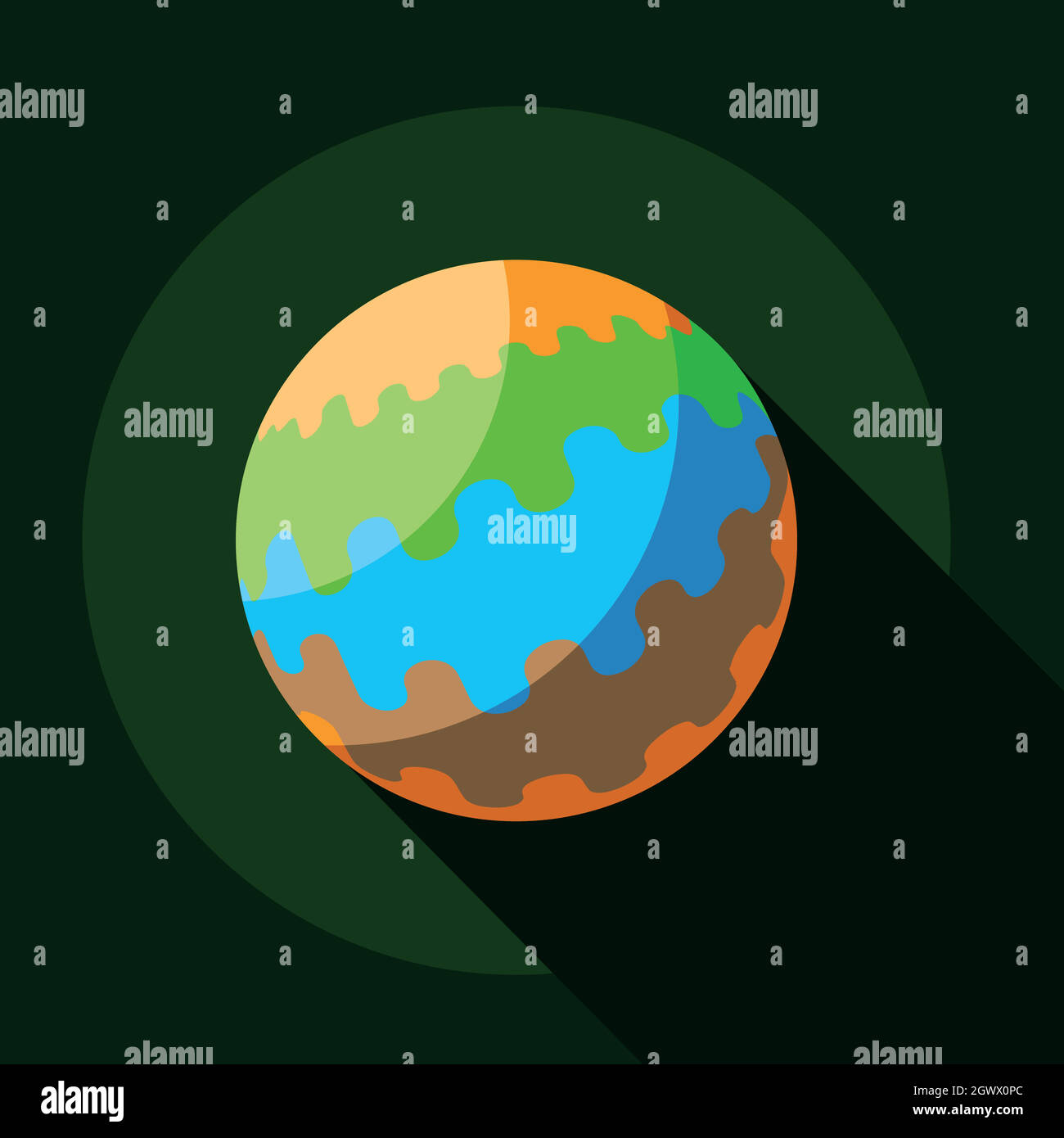 Planet round hi-res stock photography and images - Alamy