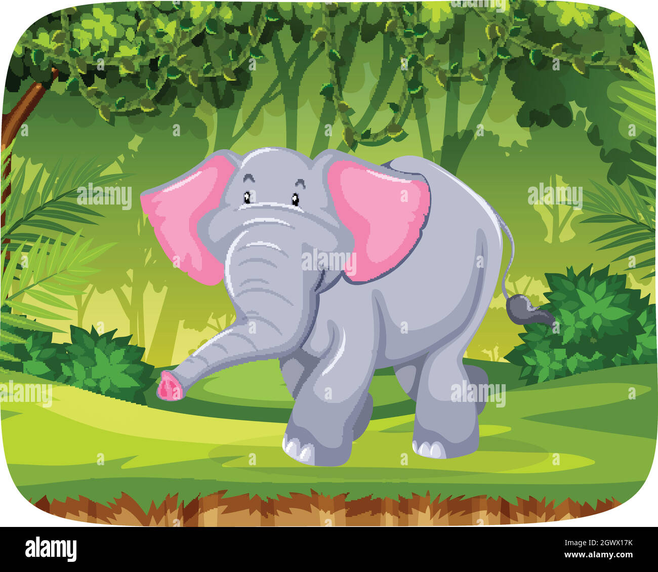 Elephant summer Stock Vector Images - Alamy