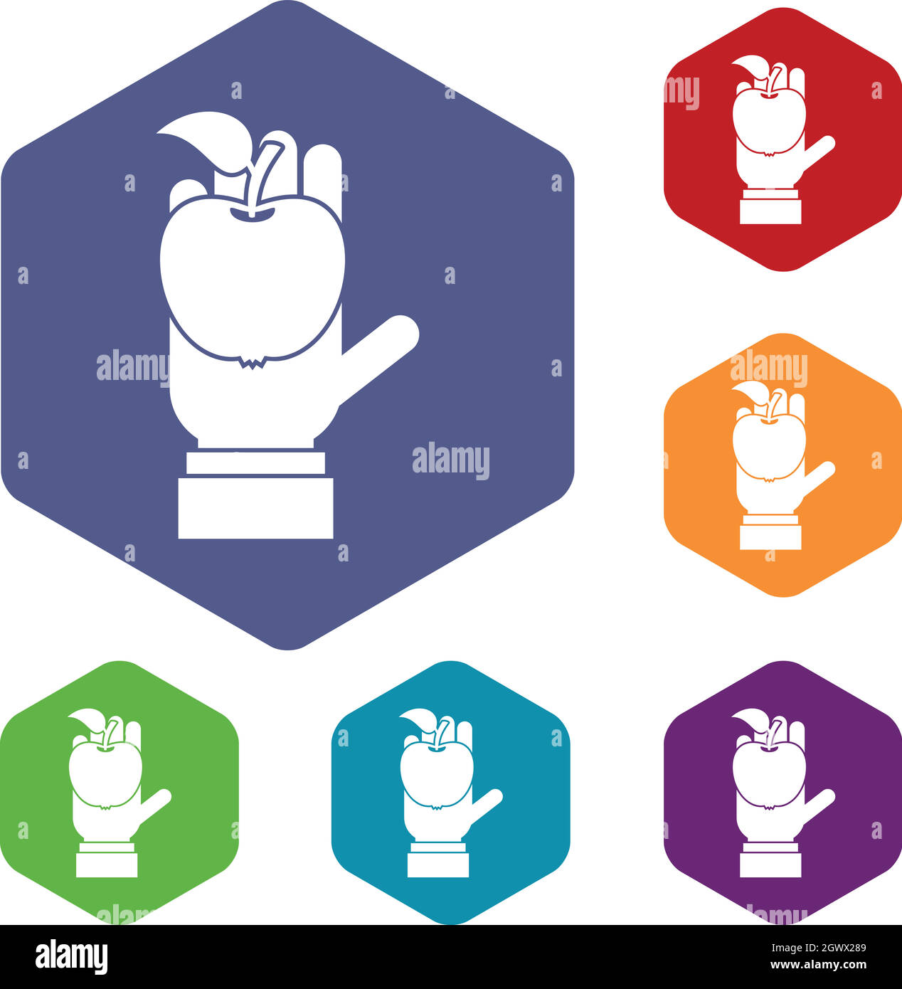 Food icons set hand Stock Vector Images - Alamy