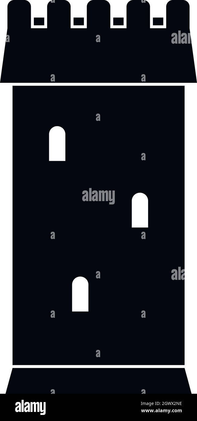 Fortress tower icon, simple style Stock Vector Image & Art - Alamy