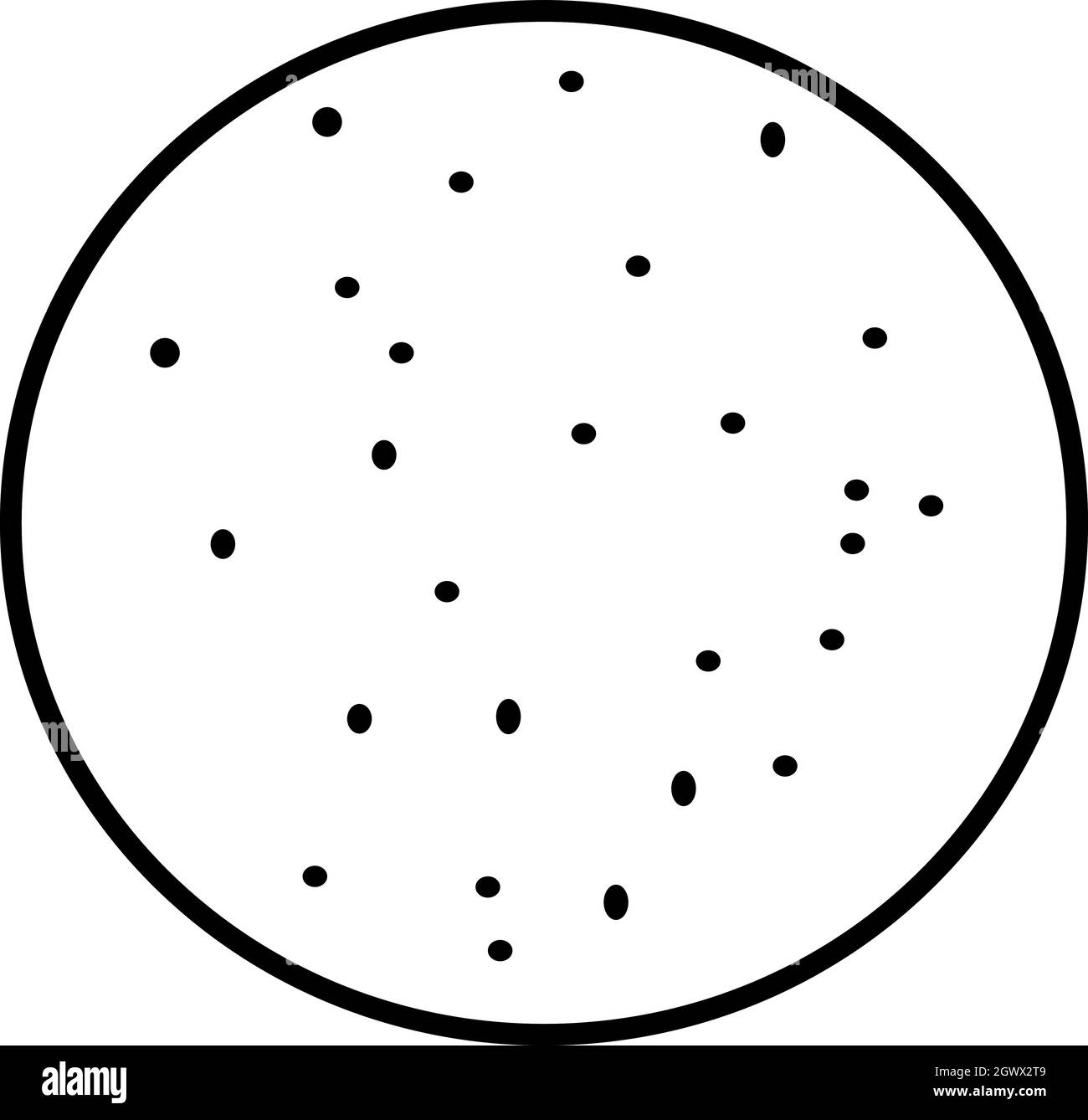 Round bread icon, outline style Stock Vector Image & Art - Alamy