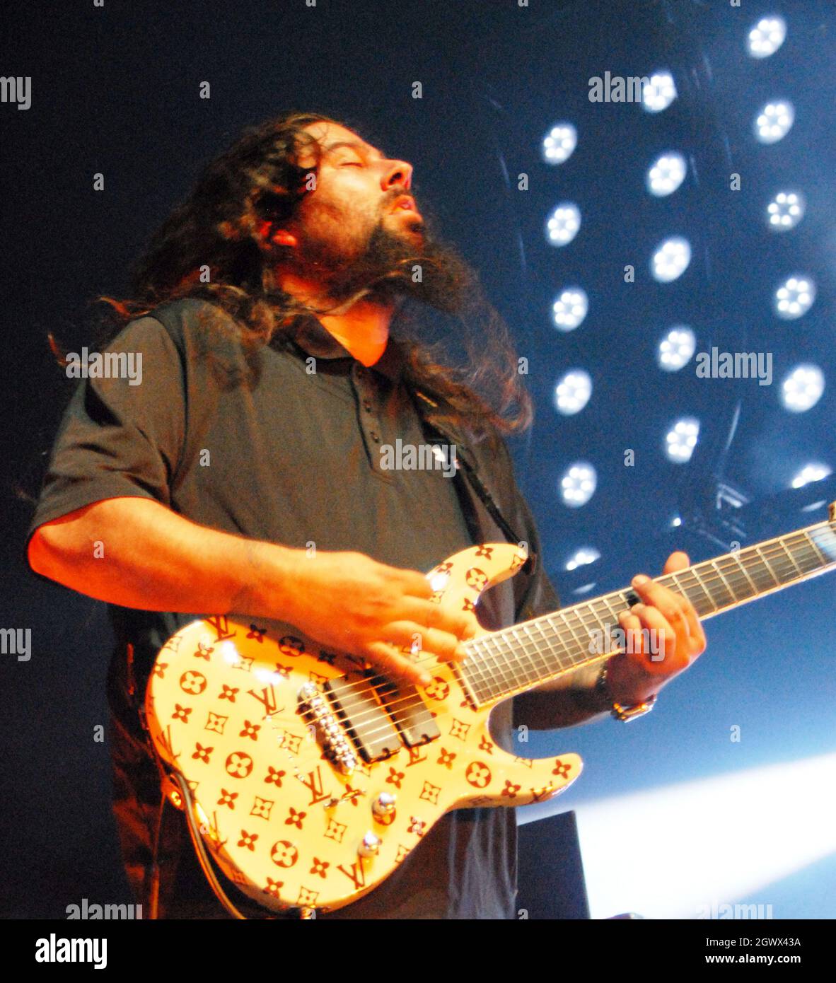 SEPTEMBER 28: Stephen Carpenter of Deftones performs at Lakewood ...