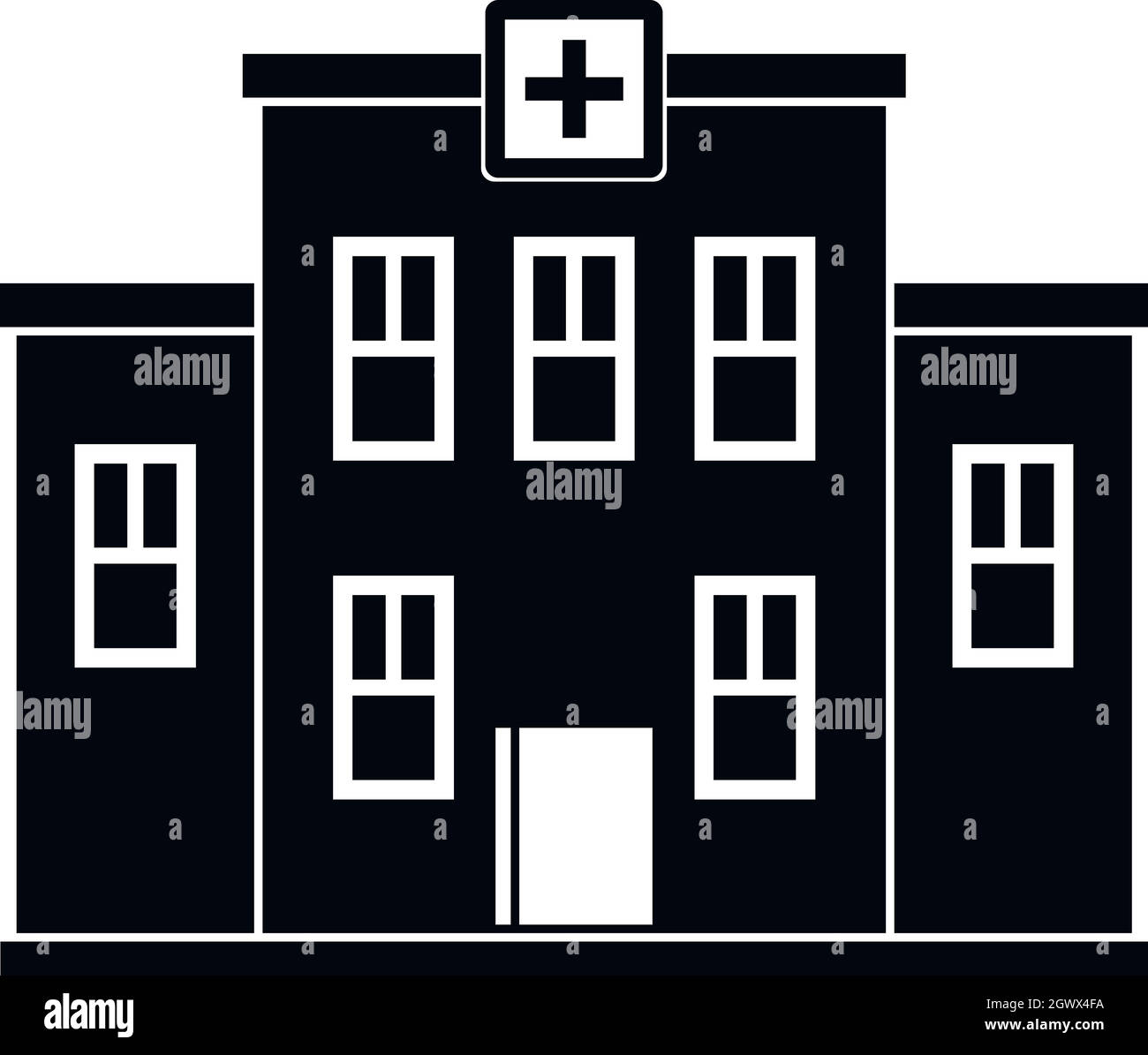 City Hospital Building Icon Simple Style Stock Vector Image And Art Alamy