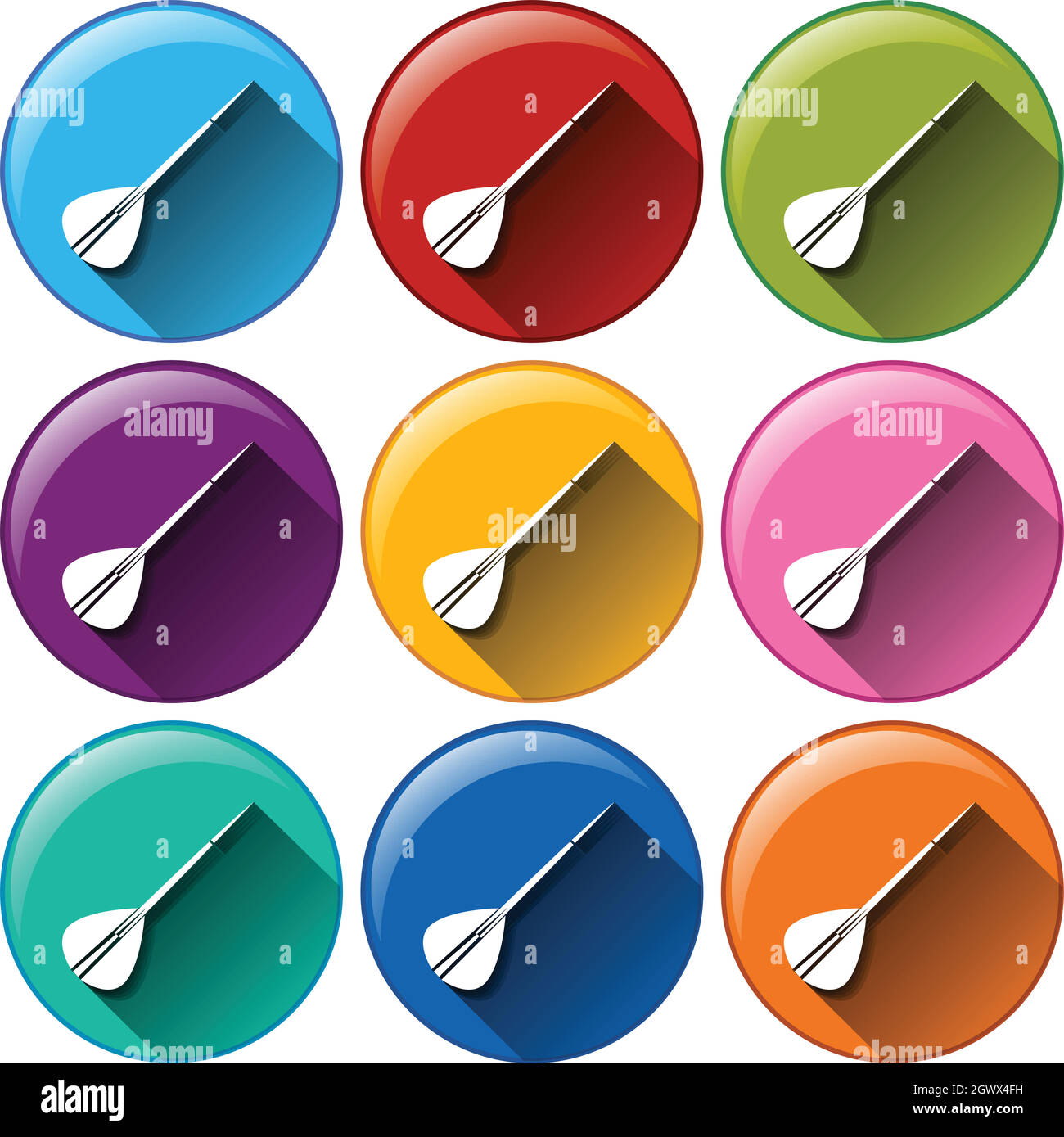 Round icons with darts Stock Vector Image & Art - Alamy