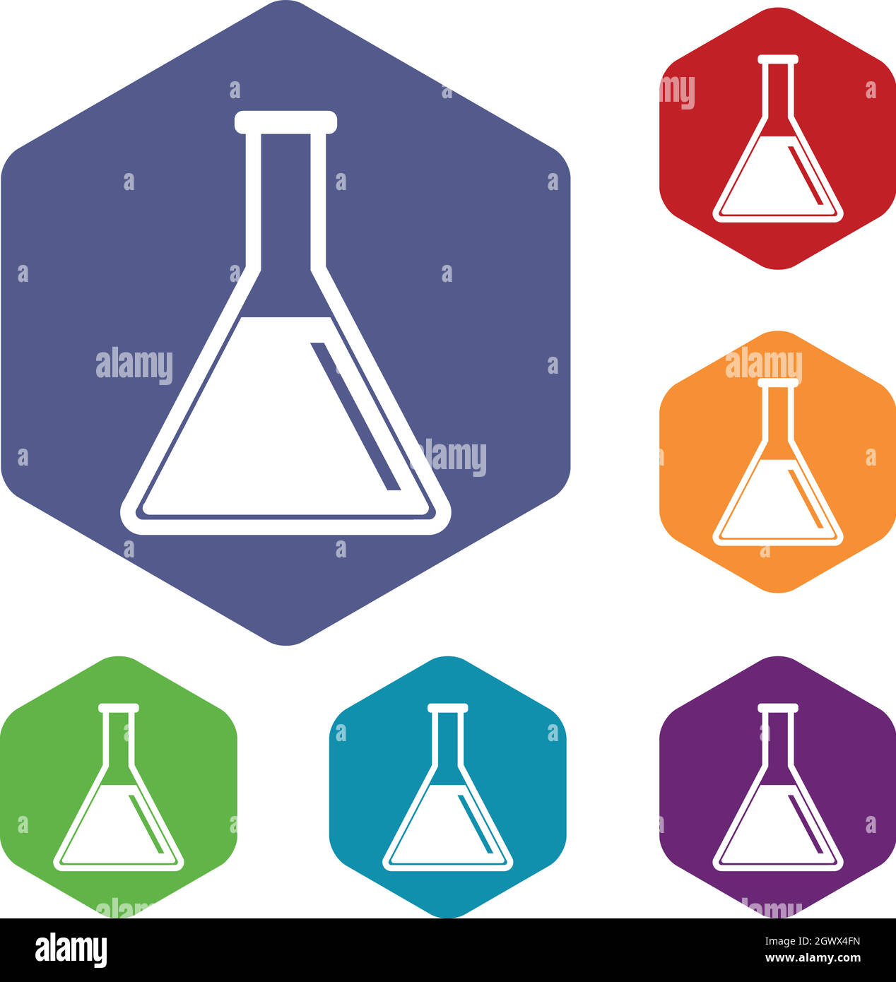 Test tube with oil icons set Stock Vector Image & Art - Alamy