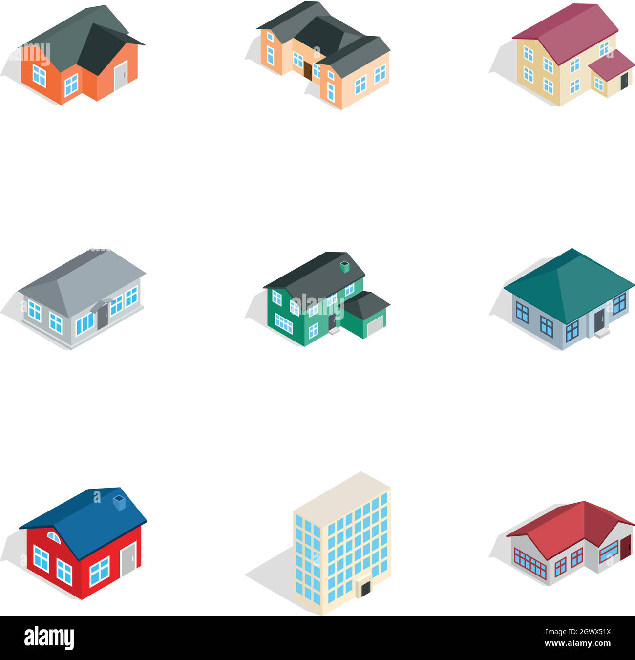 District architecture Stock Vector Images - Alamy