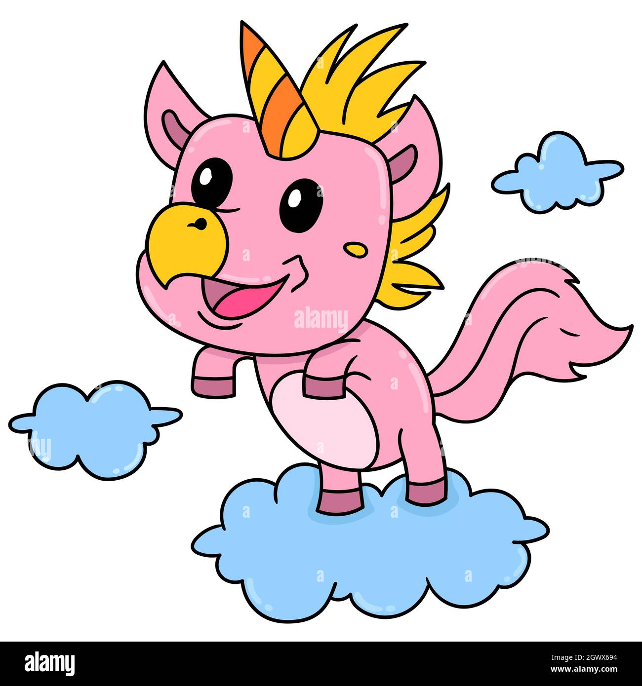 a cute unicorn pony Stock Vector Image & Art - Alamy