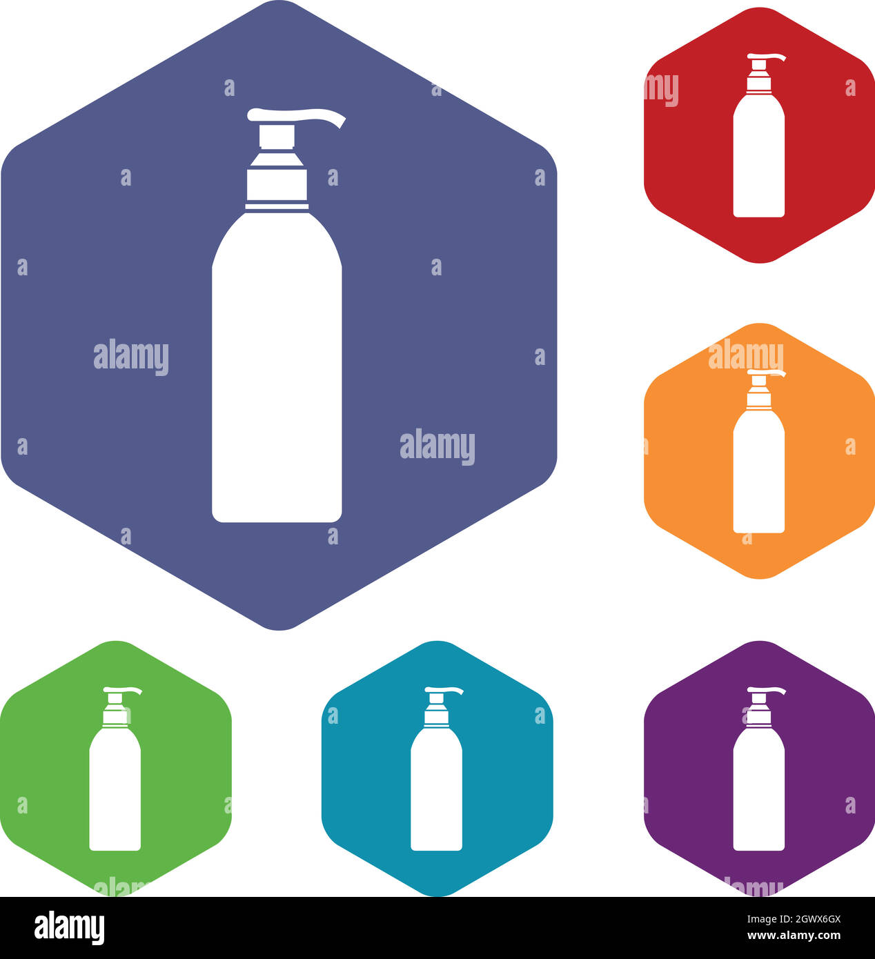 Perfume bottle icon set Stock Vector Images - Alamy