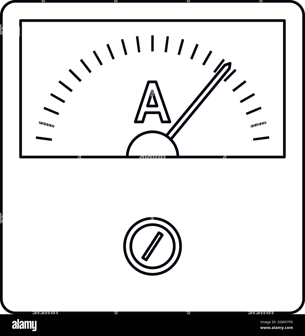 Water meter icon black Stock Vector Images - Alamy