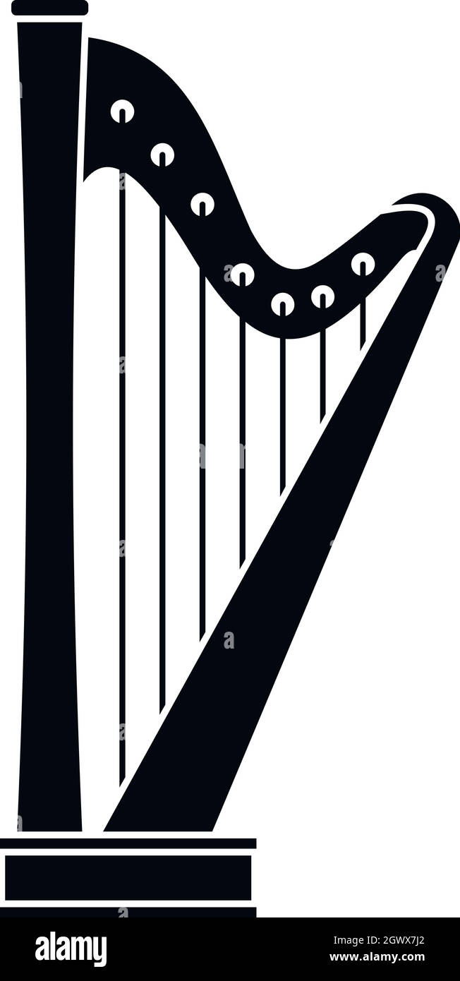 Harp icon, simple style Stock Vector Image & Art - Alamy