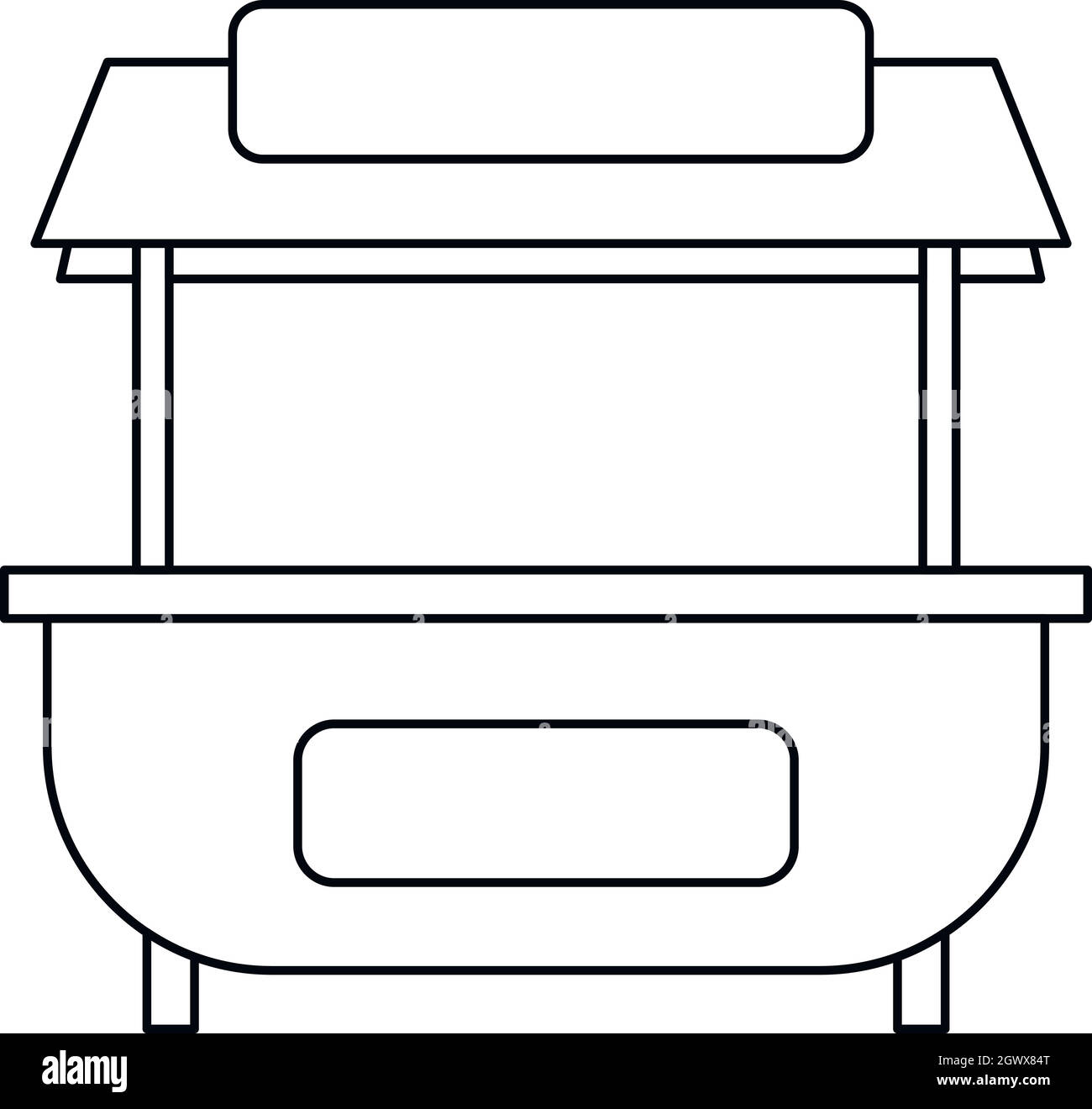 Icon market marketplace Stock Vector Images - Alamy