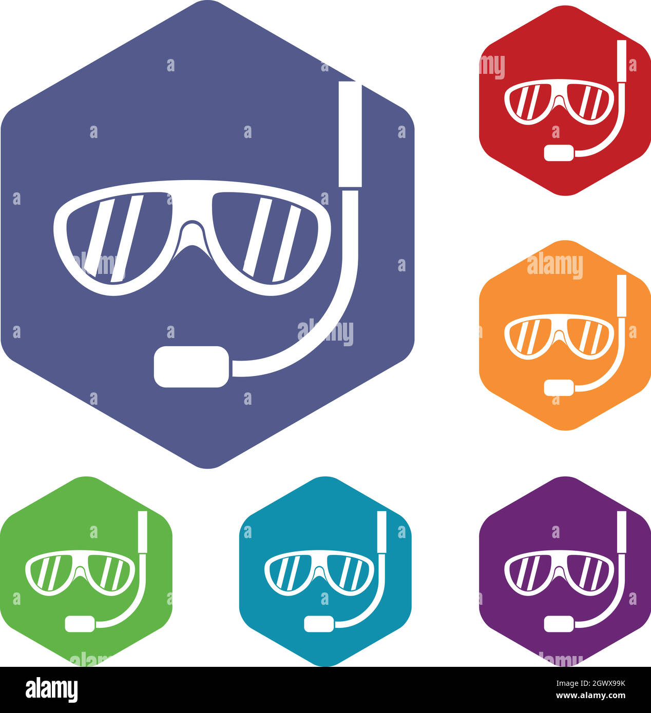 Mask icons Stock Vector Images - Alamy