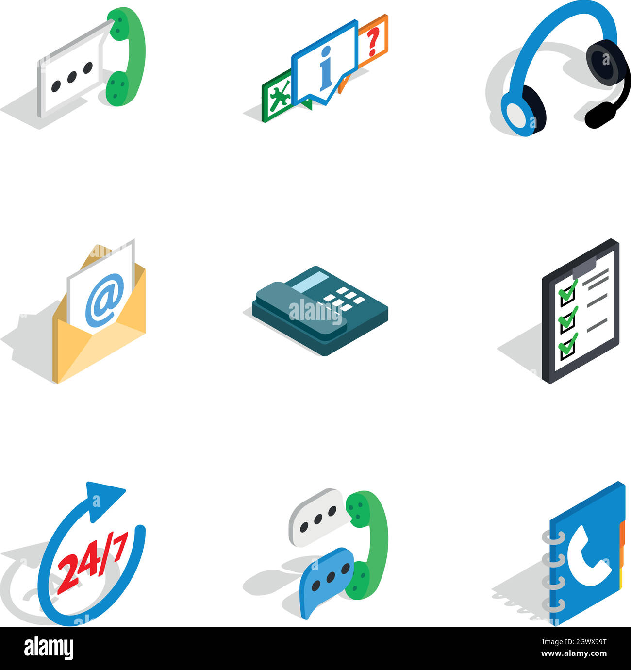 Call center office Stock Vector Images - Alamy