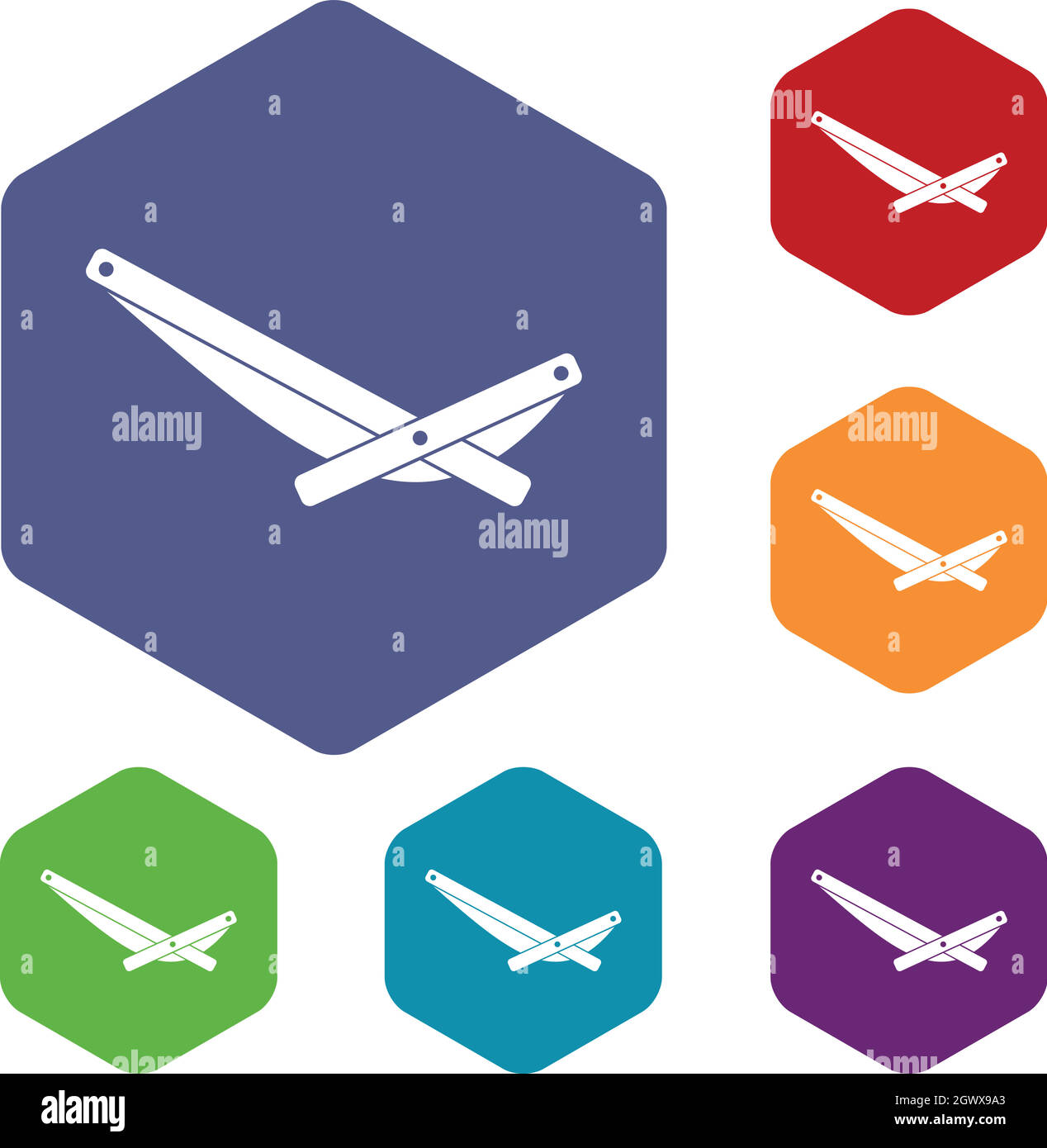 Recliner icons set Stock Vector Image & Art - Alamy