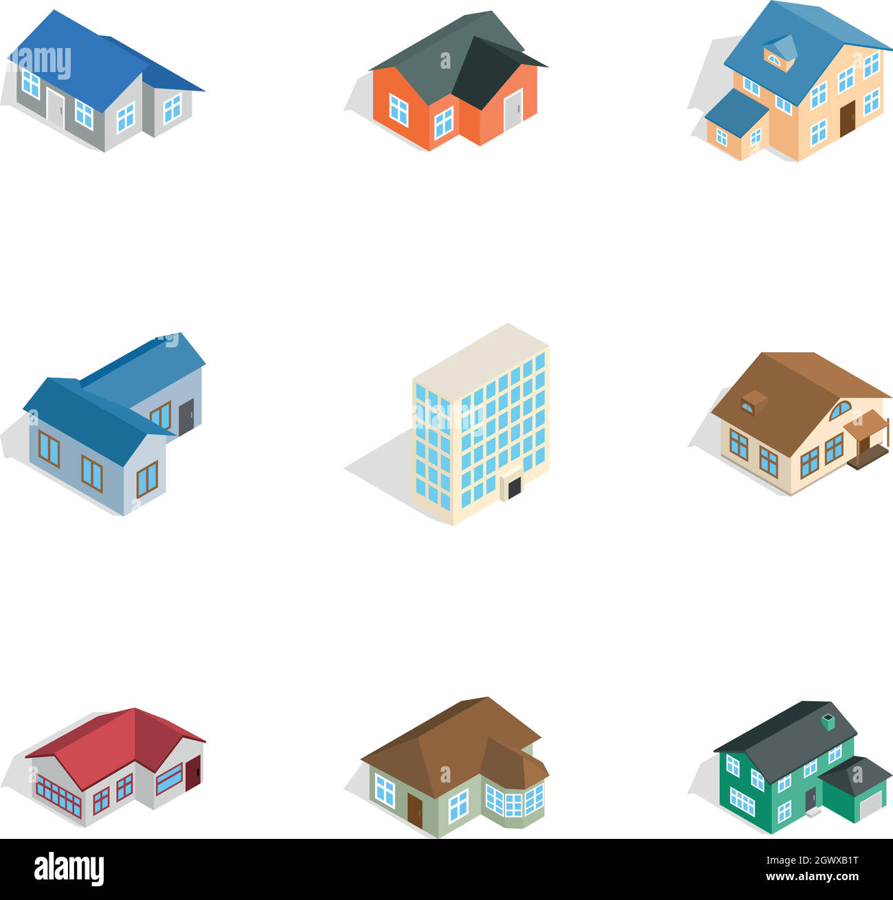 Estate village Stock Vector Images - Alamy