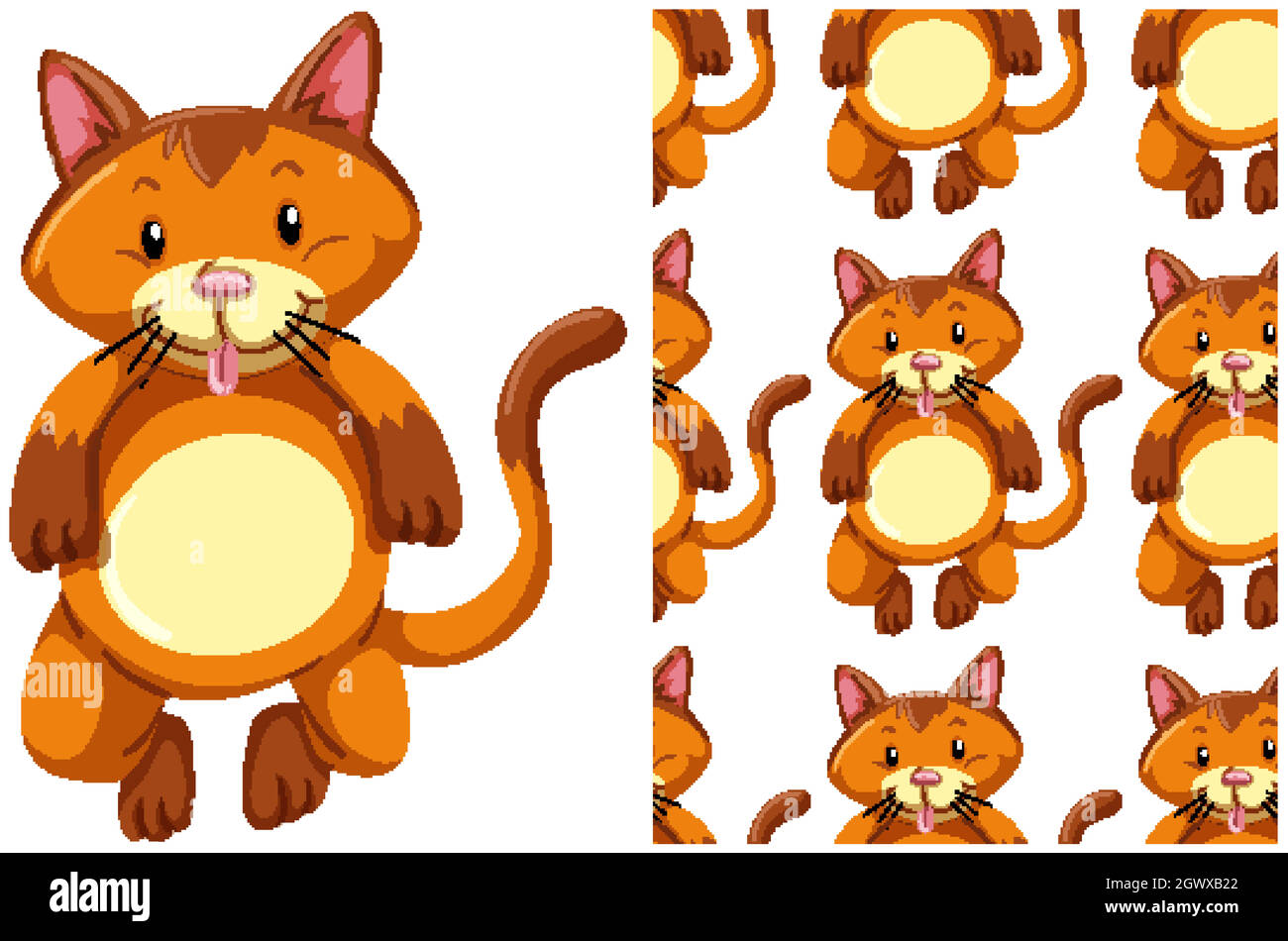 Seamless design pattern isolated on white Stock Vector Image & Art - Alamy