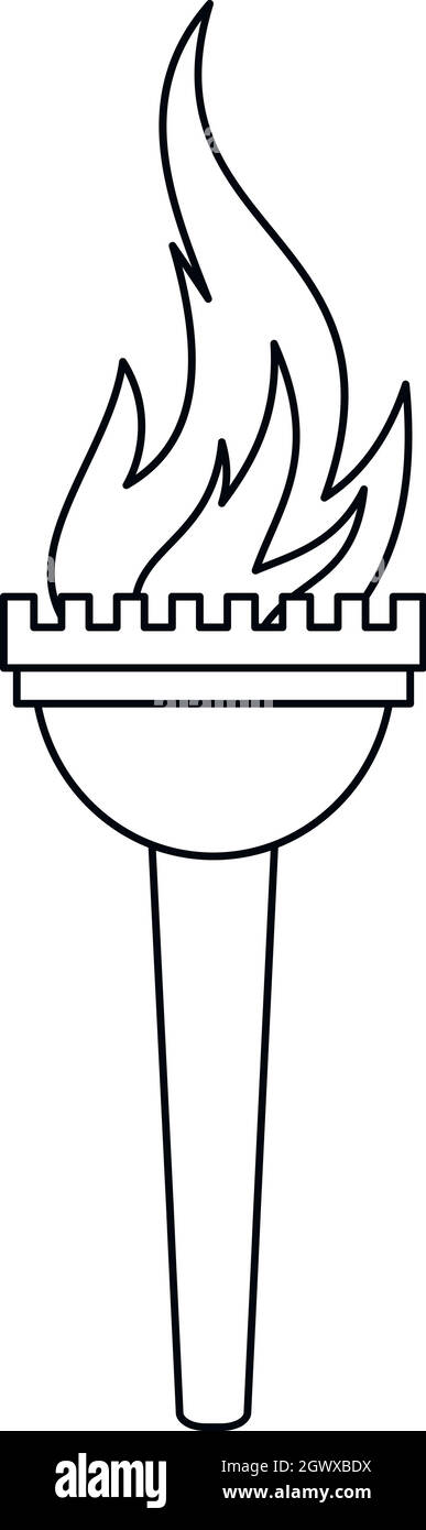 Torch icon hi-res stock photography and images - Alamy