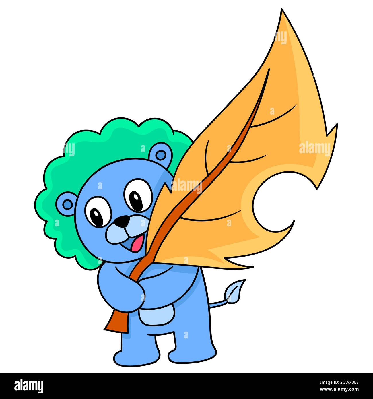 Autumn leaves in bear Stock Vector Images - Alamy