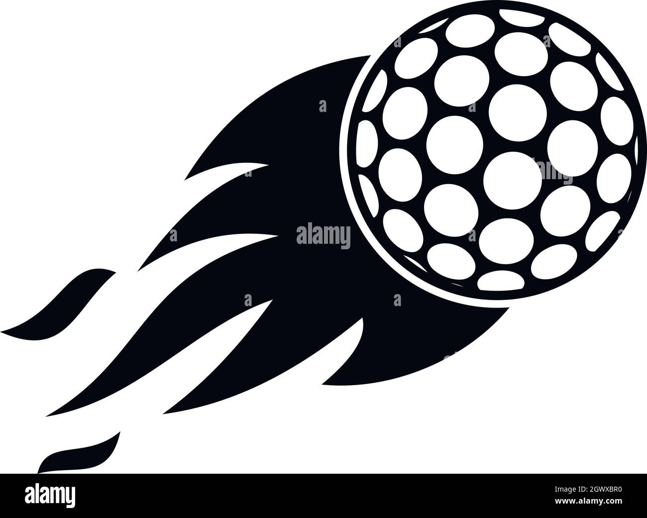 Golf ball detail Stock Vector Images - Alamy