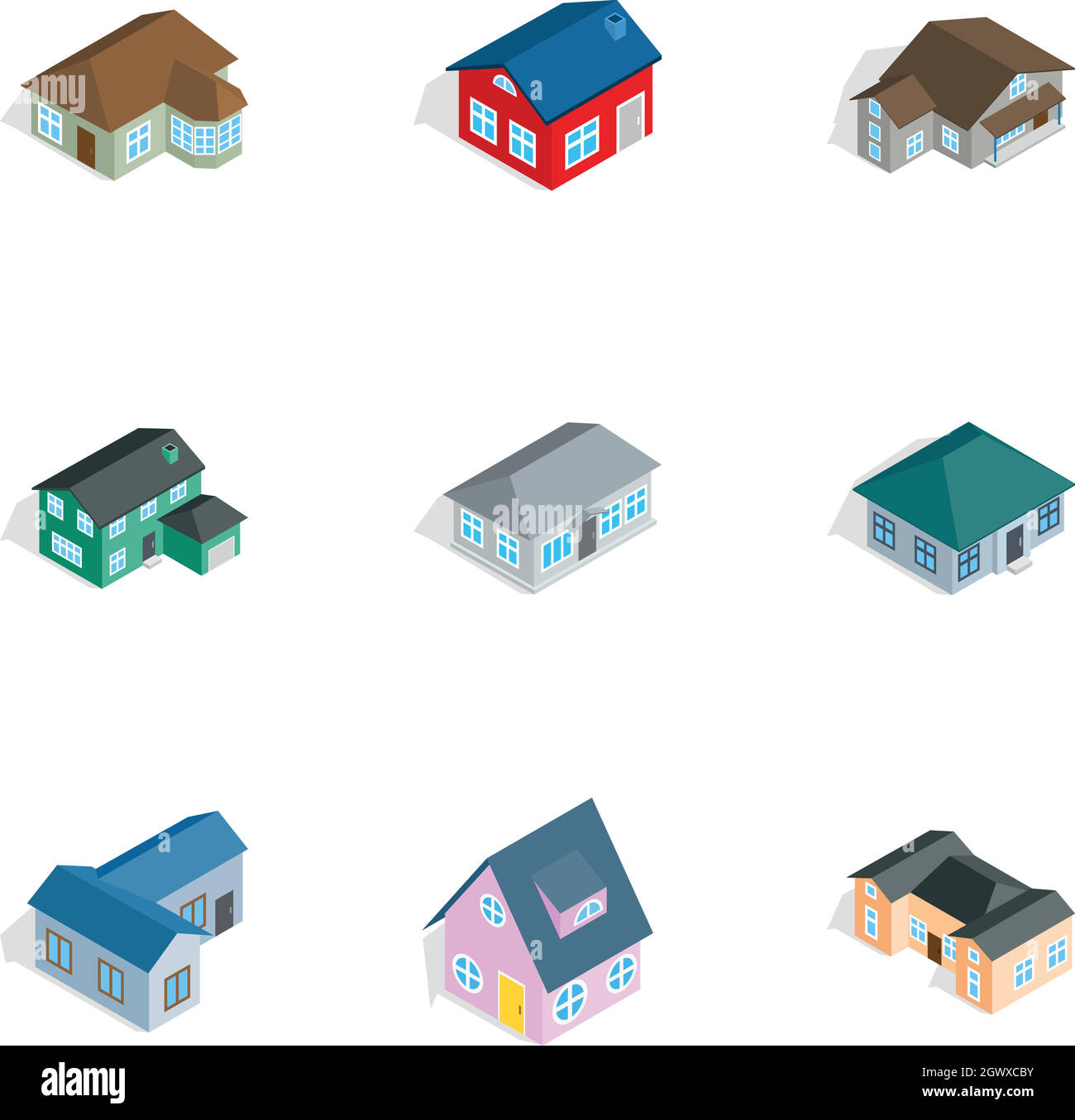 Construction house 3d Stock Vector Images - Alamy