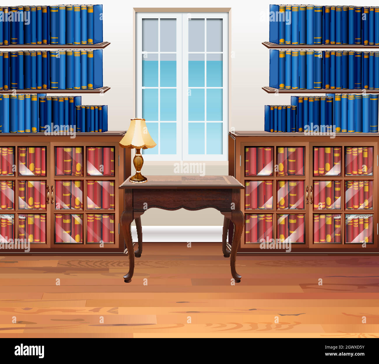 Study at home room Stock Vector Images - Alamy