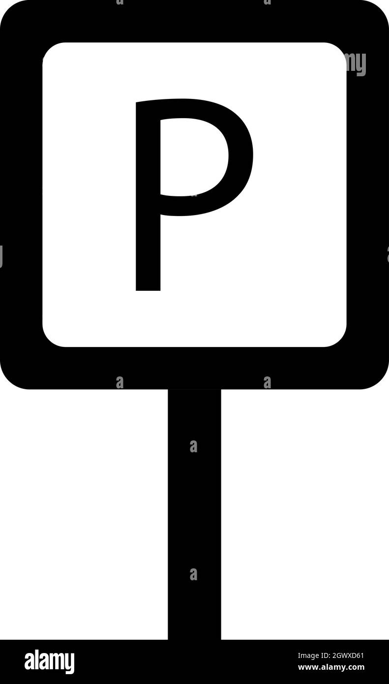 Parking sign icon , simple style Stock Vector Image & Art - Alamy