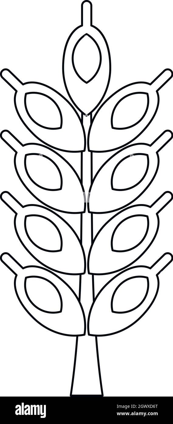 Big spike icon, outline style Stock Vector Image & Art - Alamy