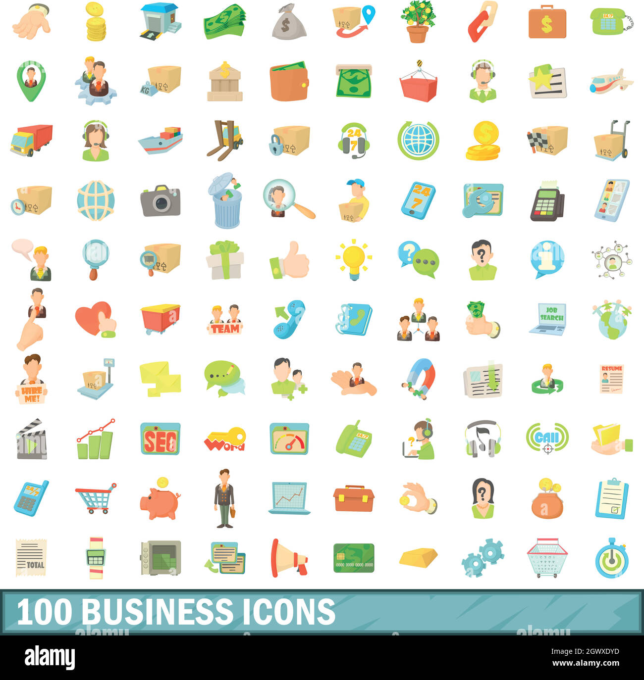100 business people icons hi-res stock photography and images - Alamy