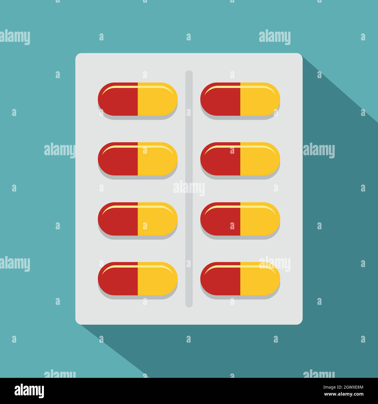 Capsules icon, flat style Stock Vector Image & Art - Alamy