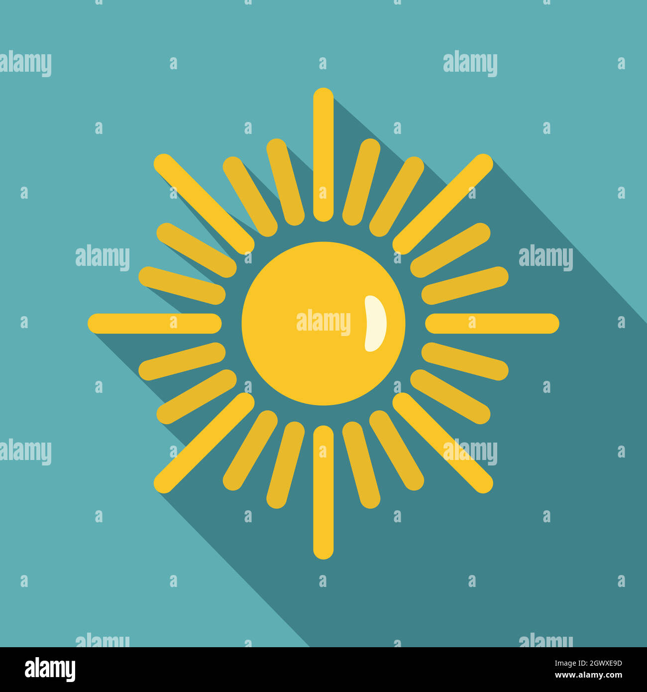 Flat sun icon hi-res stock photography and images - Alamy