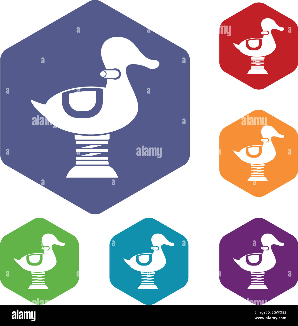 Playground spring bounce hi-res stock photography and images - Alamy