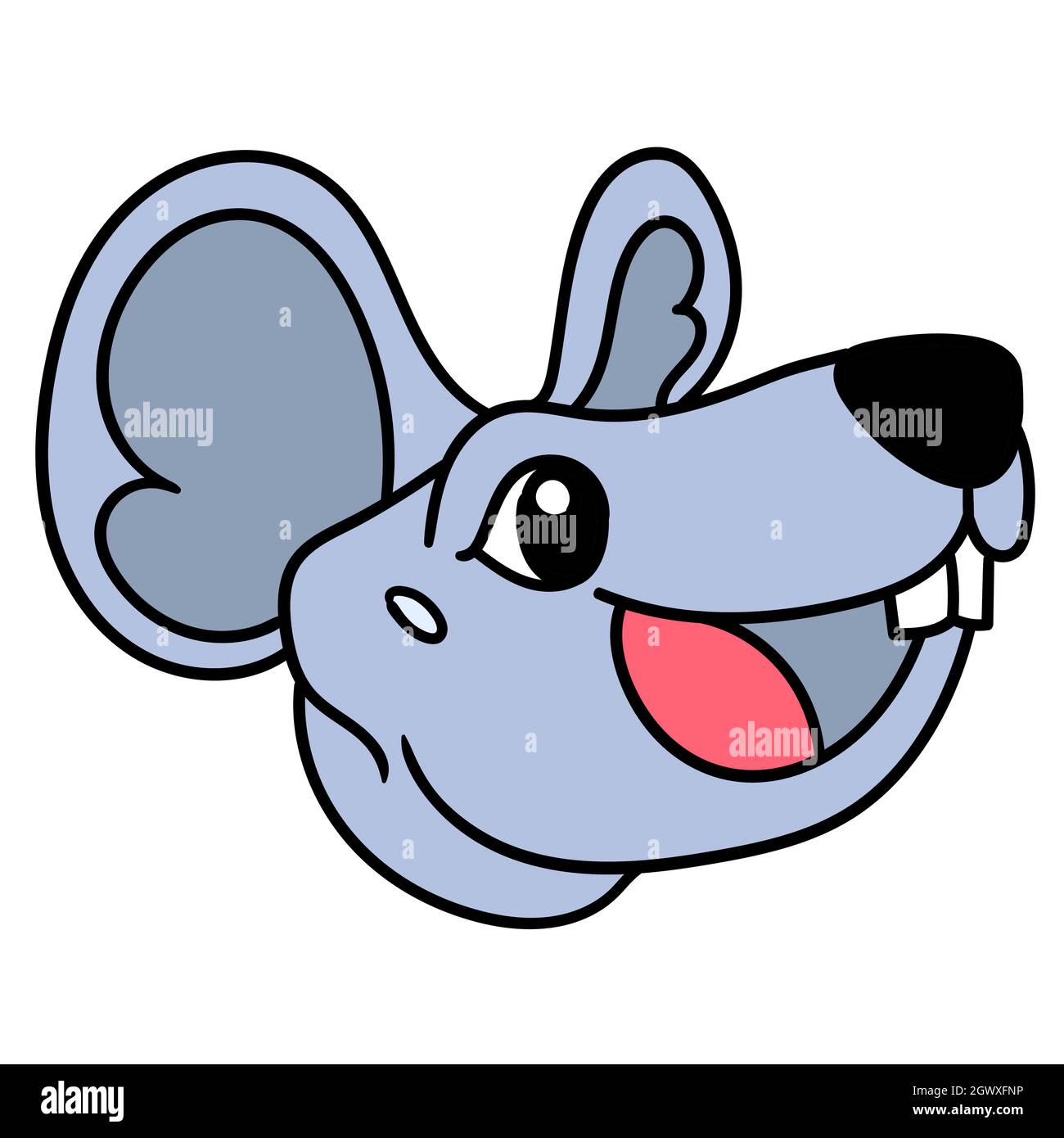 smiley happy faced mouse head emoticon Stock Vector Image & Art - Alamy