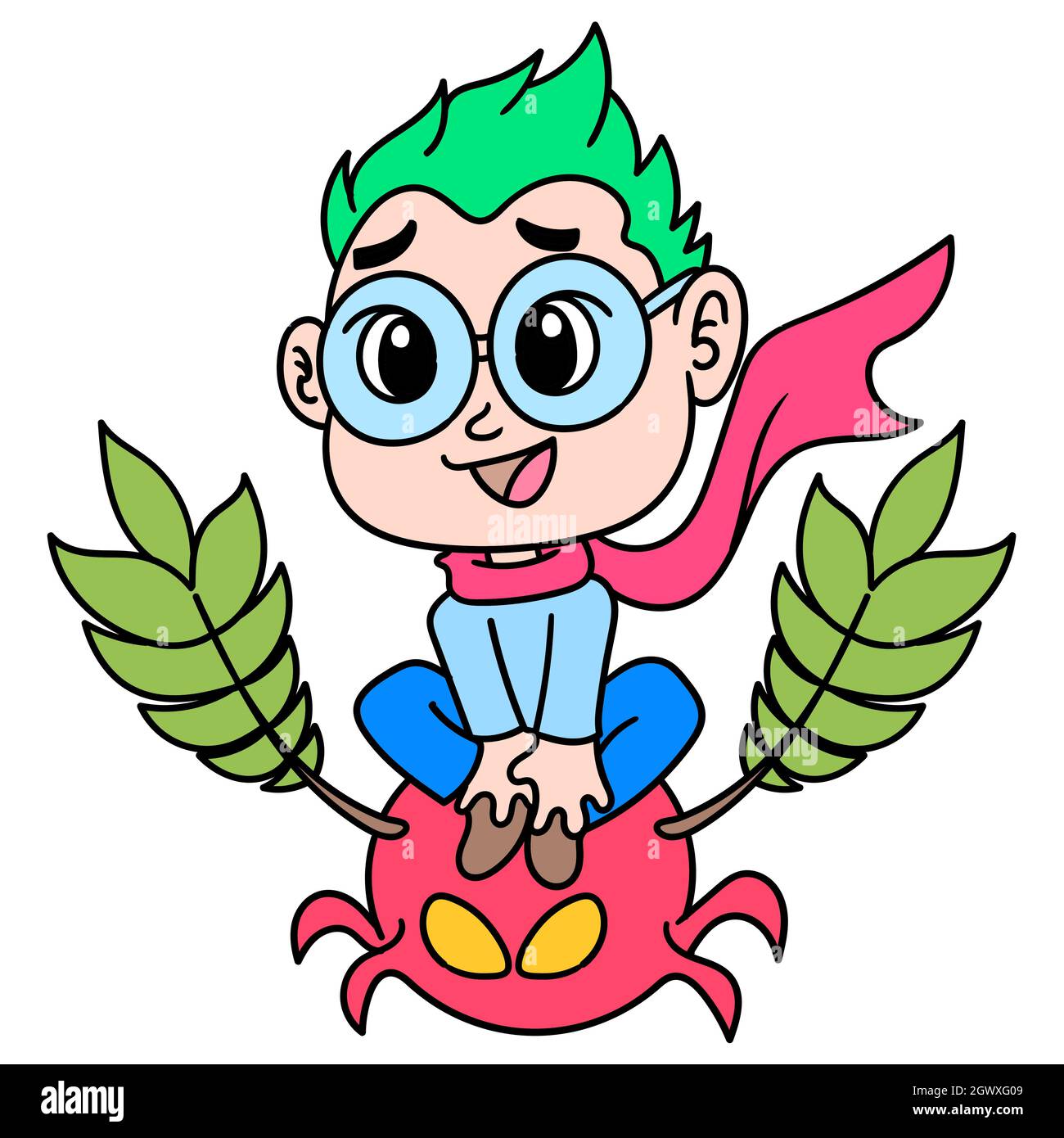 Clipart Of A Nerdy Boy