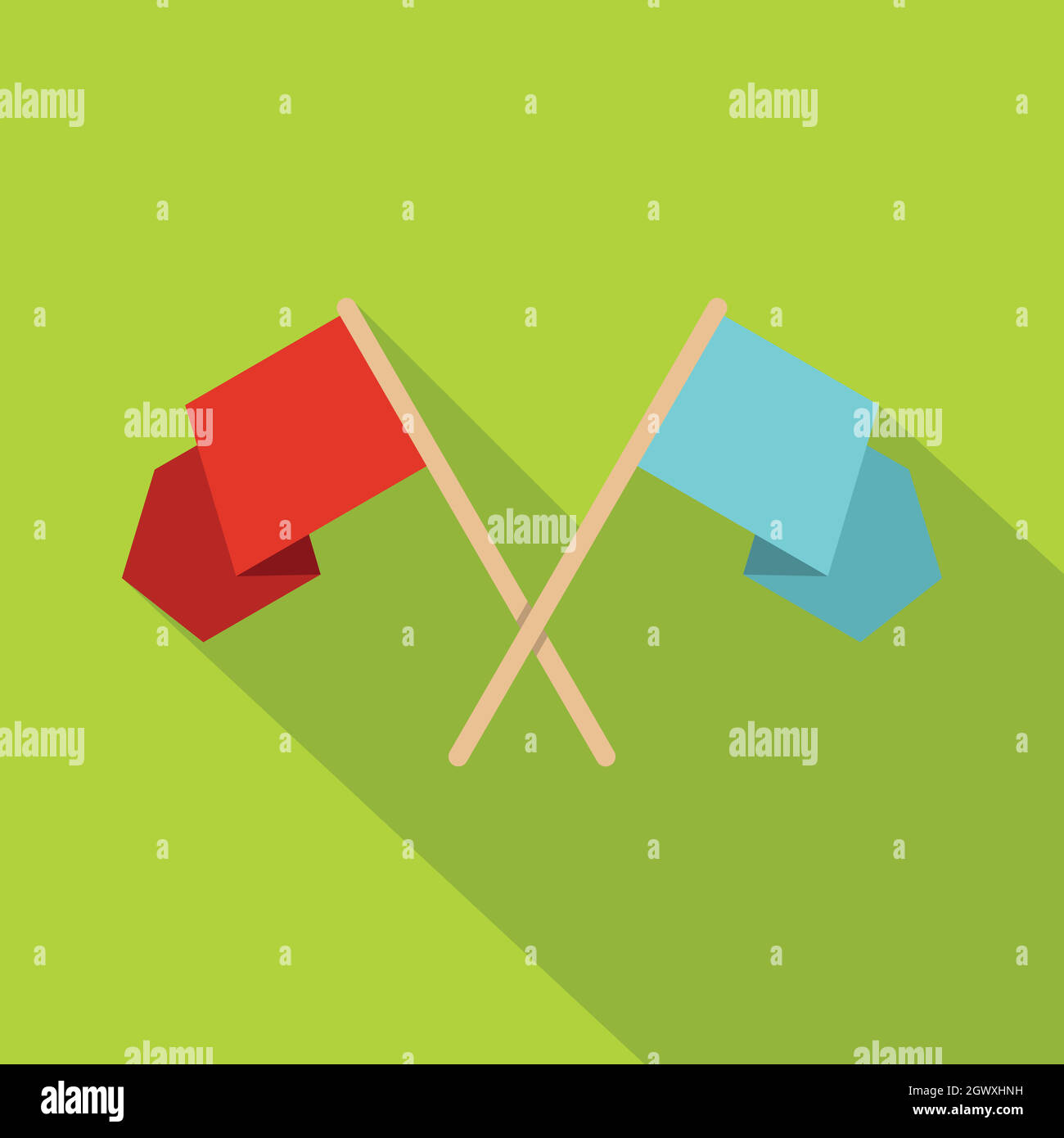 With red flags Stock Vector Images - Alamy