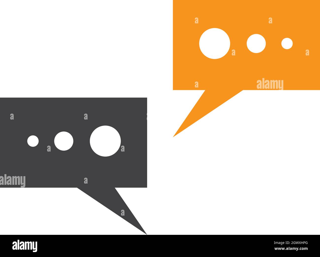 Speech bubble icon Logo template vector illustration Stock Vector Image ...