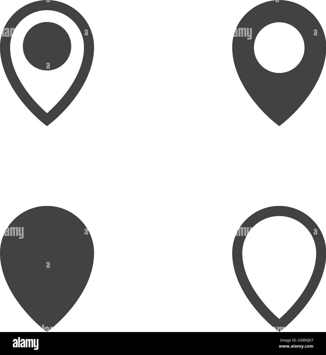 Location point Logo vector Stock Vector Image & Art - Alamy