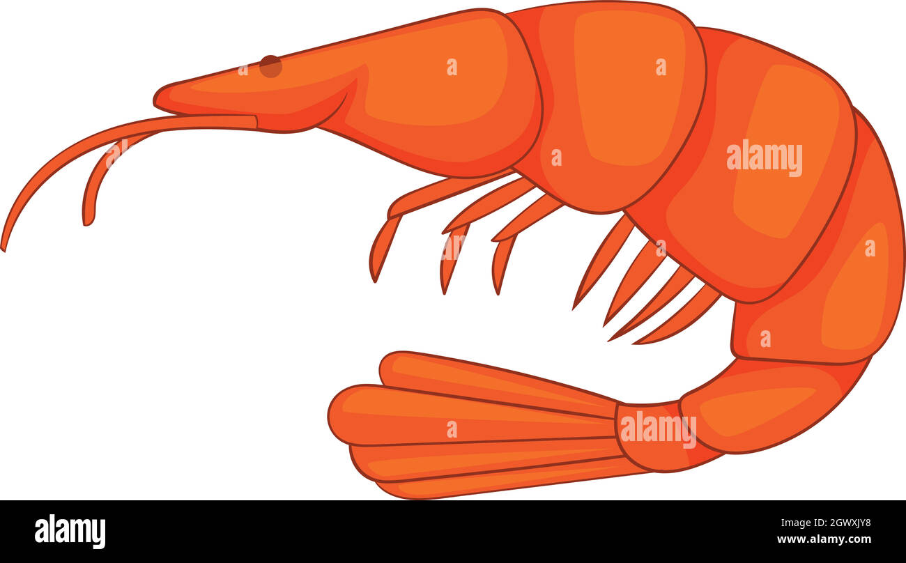 Shrimp icon, cartoon style Stock Vector Image & Art - Alamy