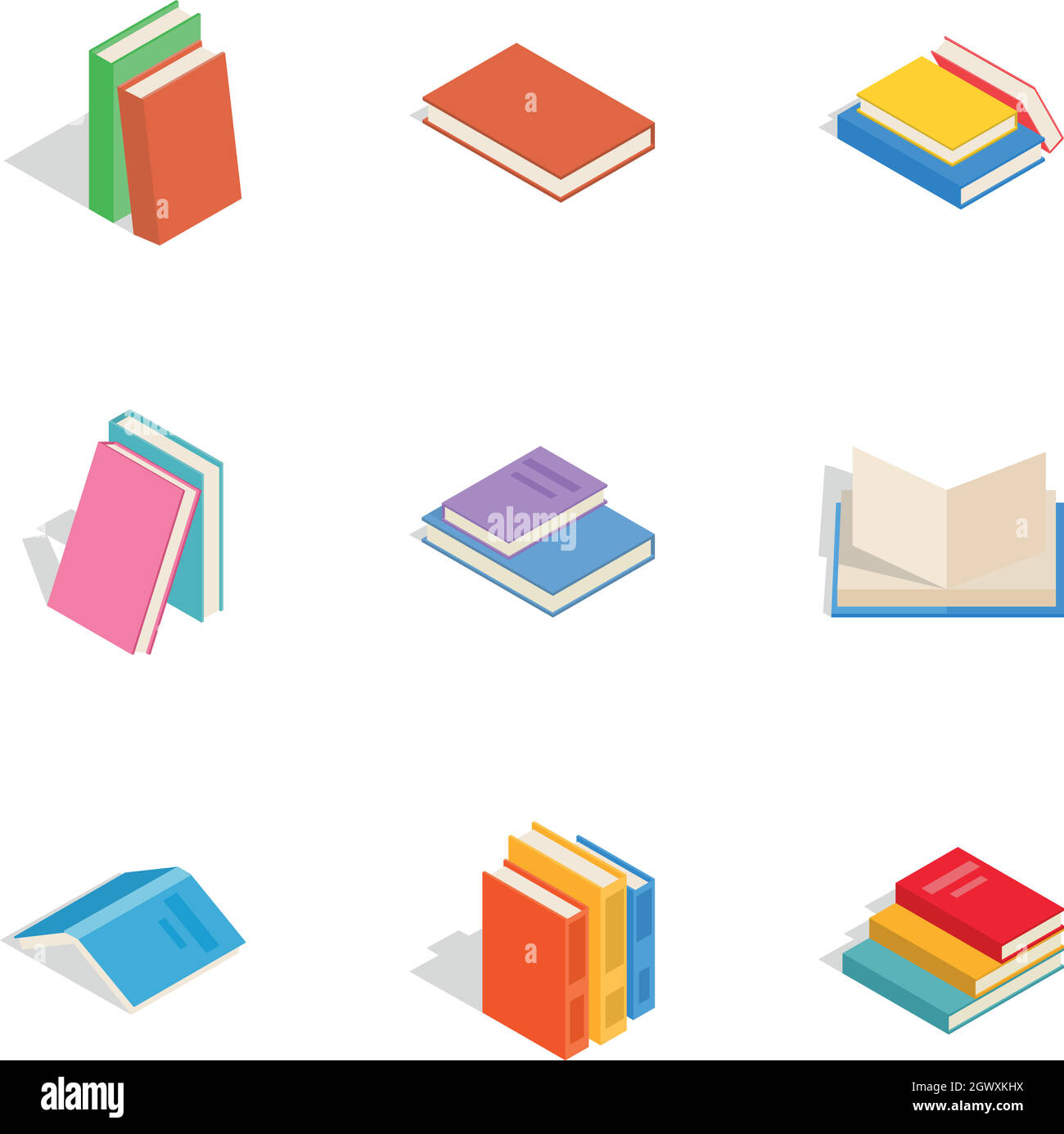 Learning icons, isometric 3d style Stock Vector Image & Art - Alamy