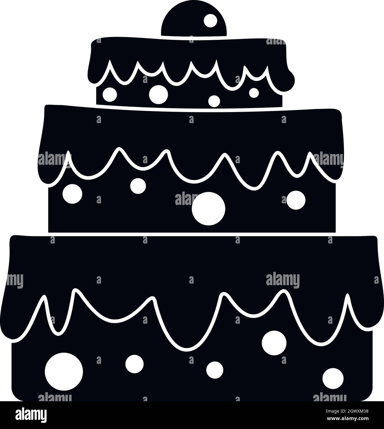 Homemade cake icon simple hi-res stock photography and images - Alamy