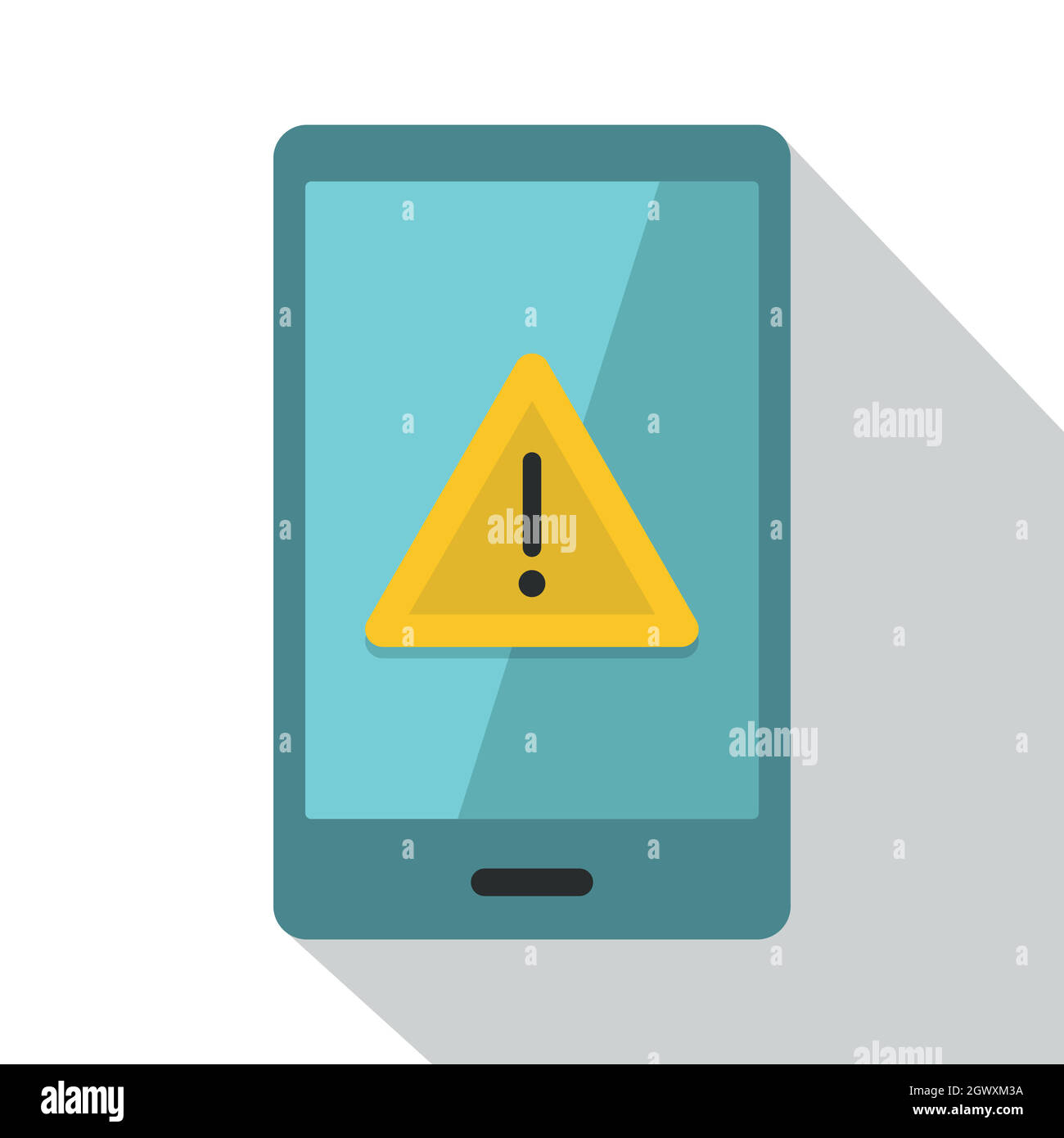 Not working phone icon, flat style Stock Vector Image & Art - Alamy