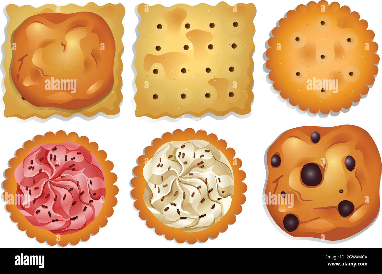 Cookies wallpaper Cut Out Stock Images & Pictures - Alamy