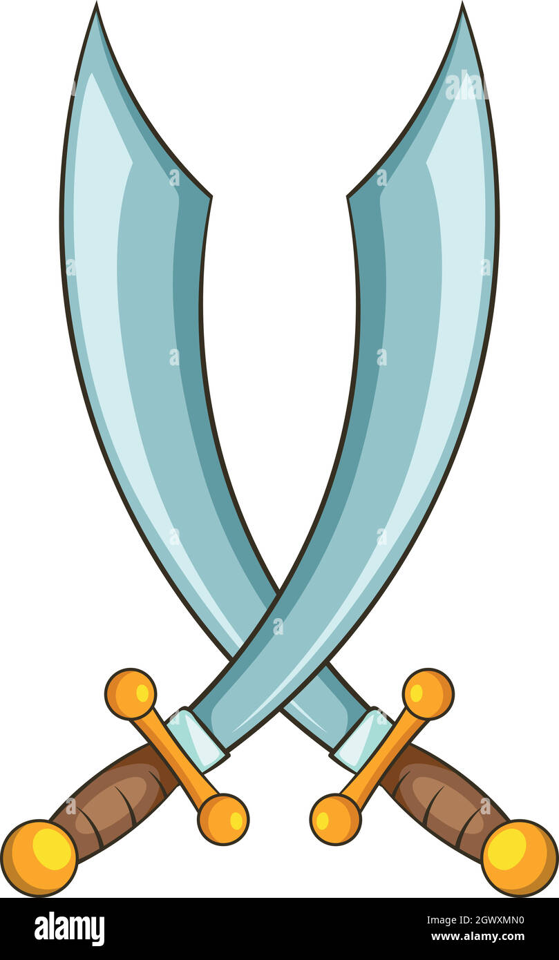 Cartoon Pirate Swords