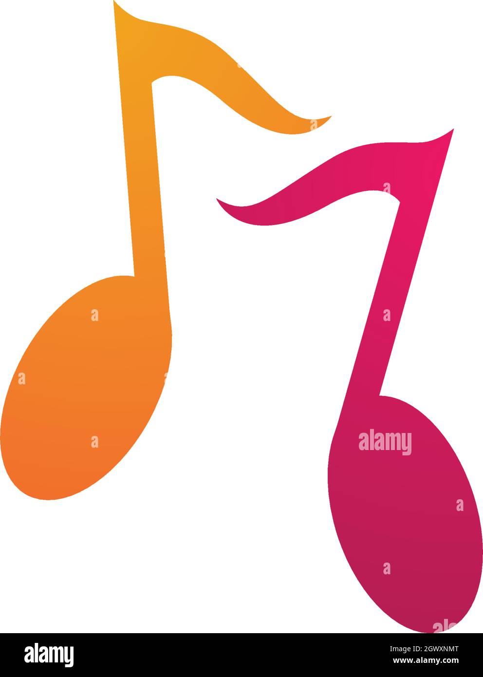 Music note Icon Vector Stock Vector Image & Art - Alamy