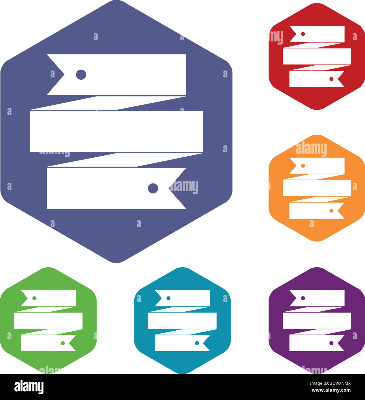 Ribbon banner icons set Stock Vector Image & Art - Alamy