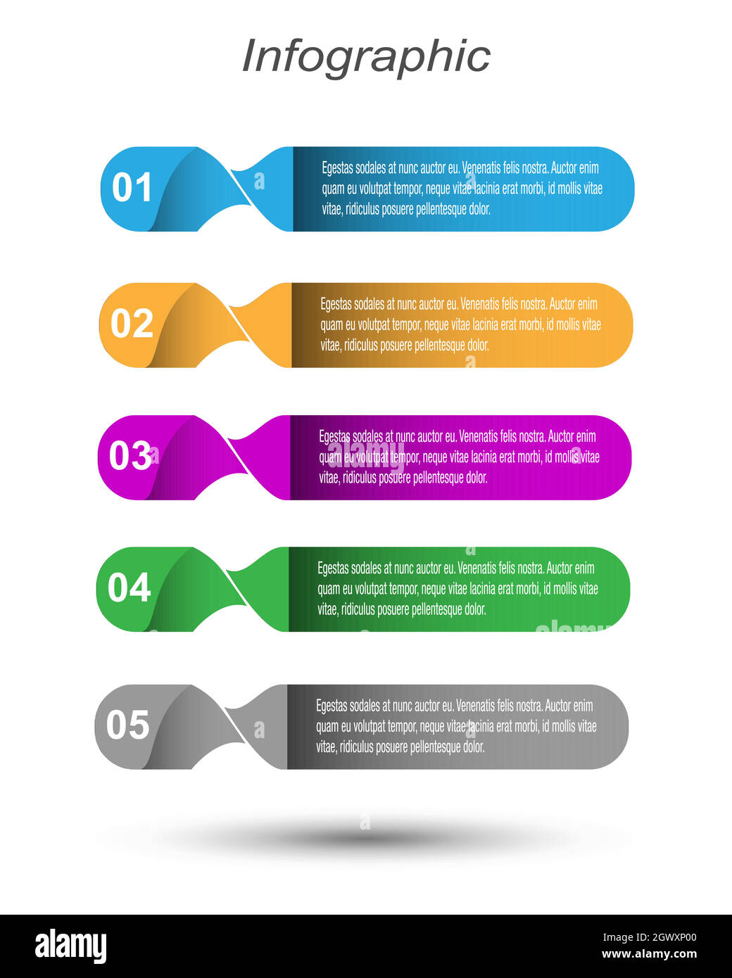 Infographics steps hi-res stock photography and images - Alamy