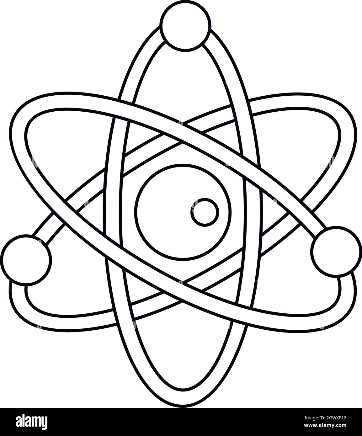 Atomic model Stock Vector Images - Alamy