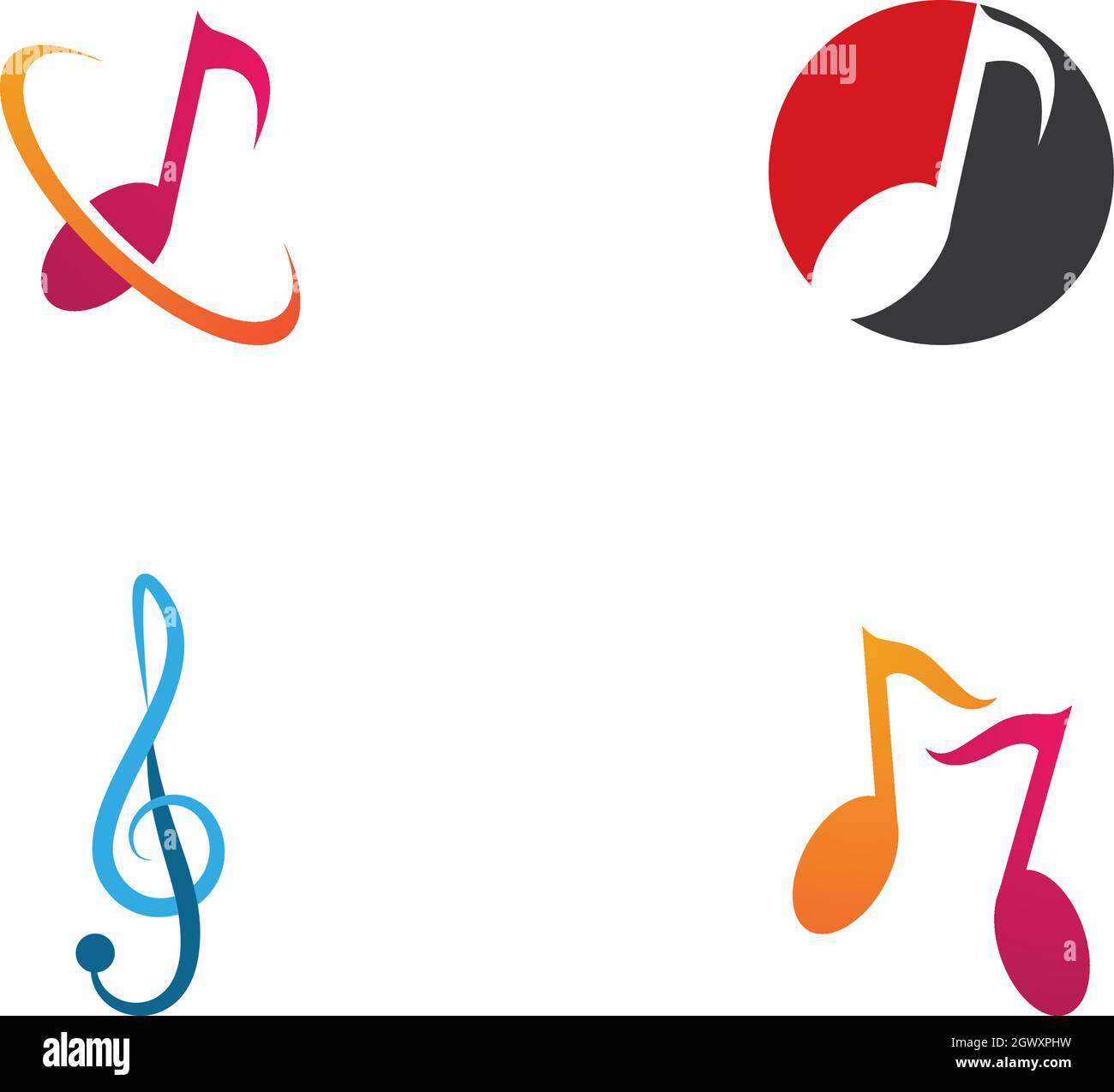 Music note Icon Vector Stock Vector Image & Art - Alamy