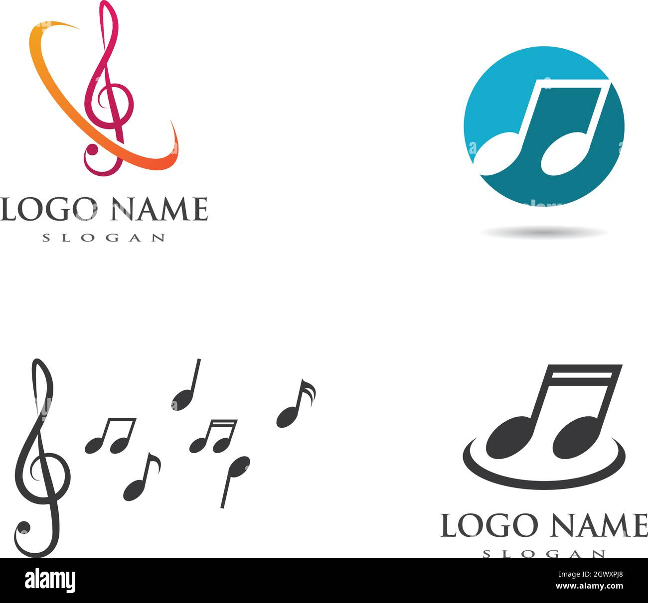 Music note Icon Vector Stock Vector Image & Art - Alamy