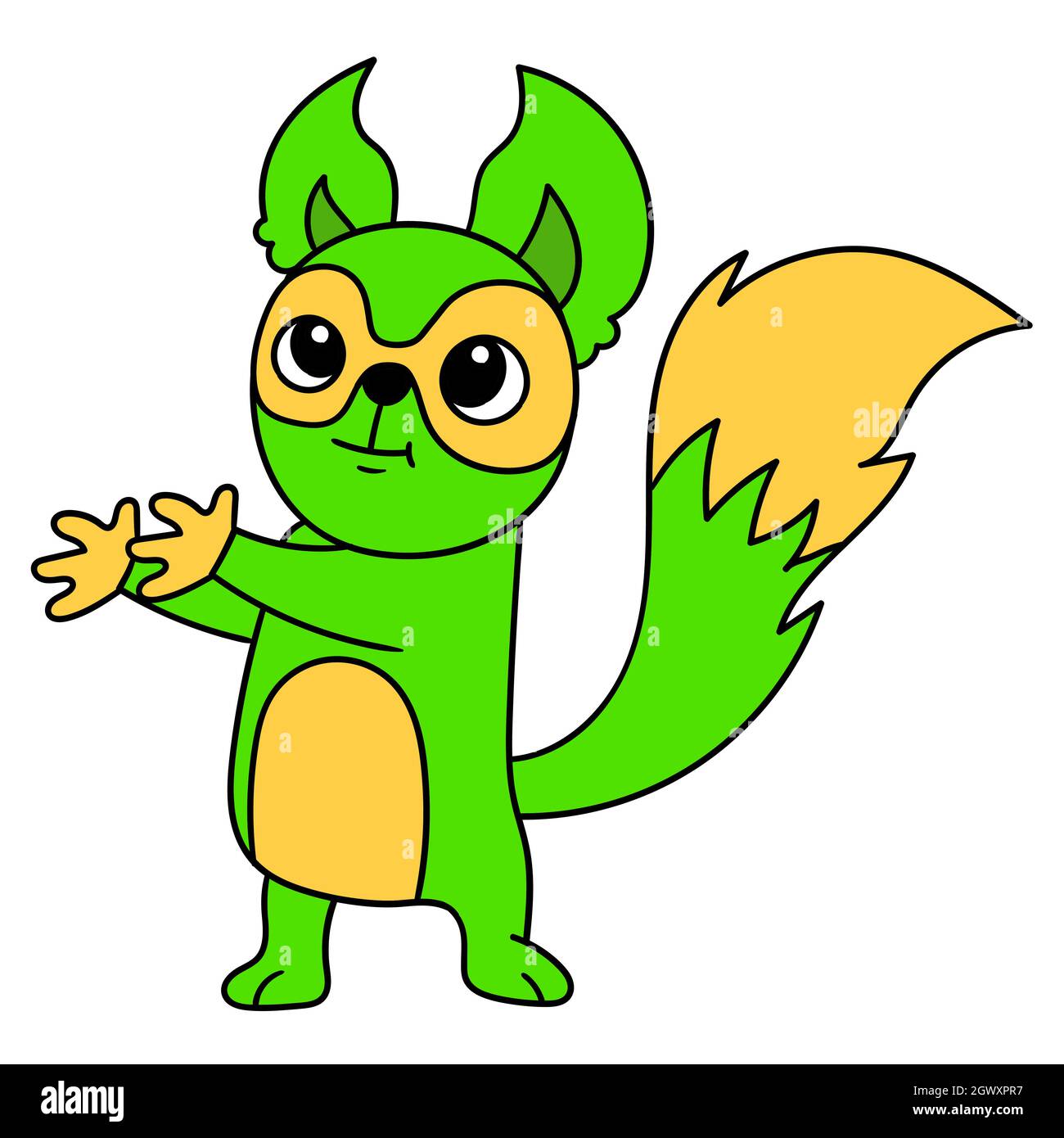 cute weasel wearing a mask Stock Vector Image & Art - Alamy