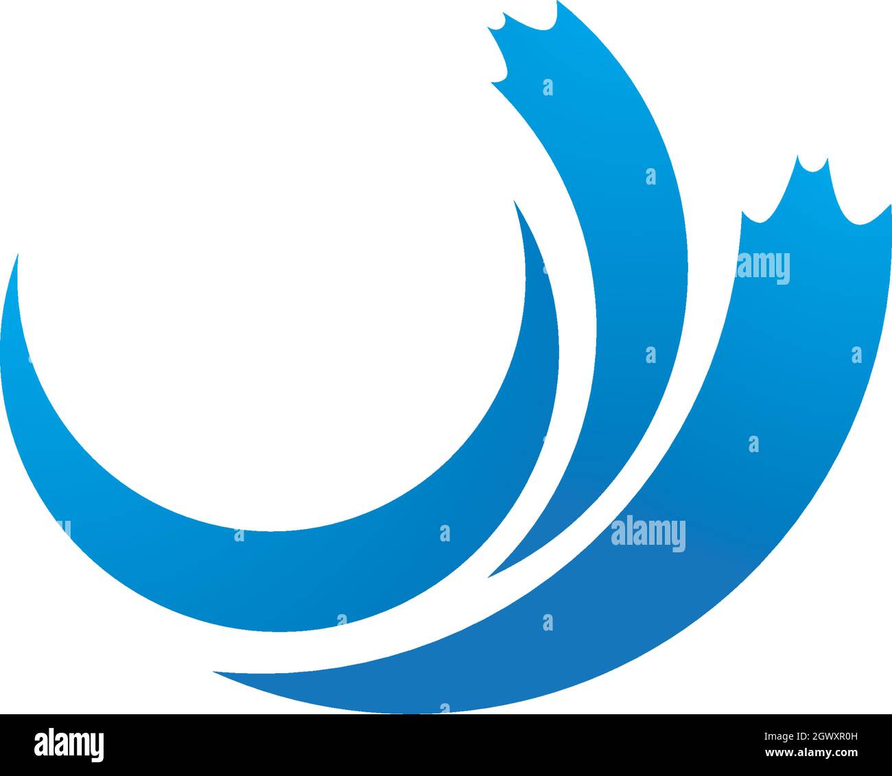 Water Wave symbol and icon Logo Template vector Stock Vector Image ...